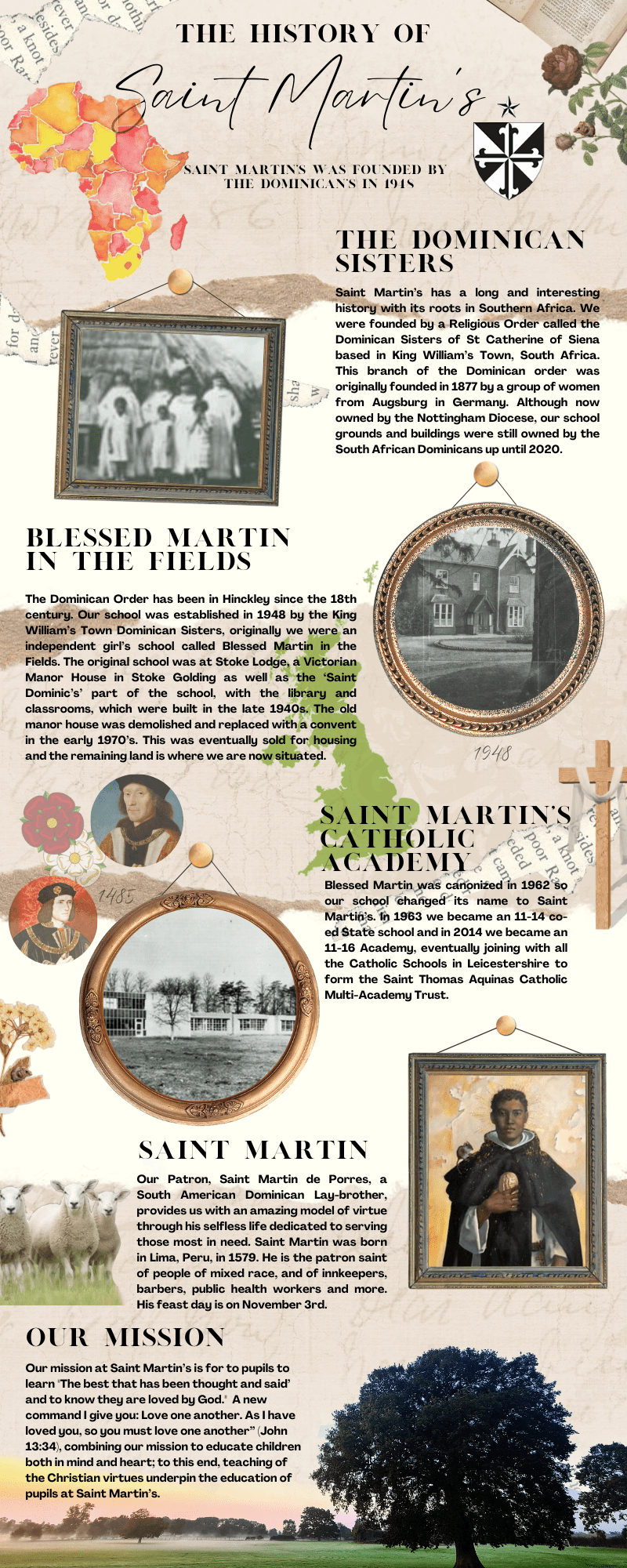History - Saint Martin's Catholic Academy - Stoke Golding